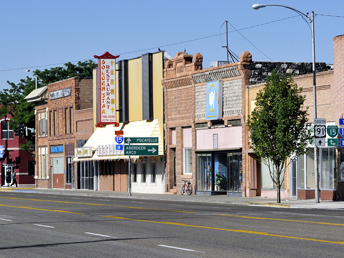 Blackfoot's downtown invites you to park once and stroll all day. Those brick buildings have stories longer than the checkout line at Costco.