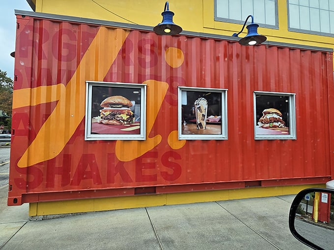Hi-Pointe's shipping container architecture makes a bold statement – these aren't your grandpa's burgers, but he'd still love them.