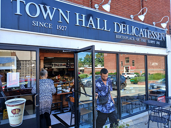 Town Hall Deli announces itself as the birthplace of the Sloppy Joe - not the messy school lunch but New Jersey's triple-decker masterpiece.