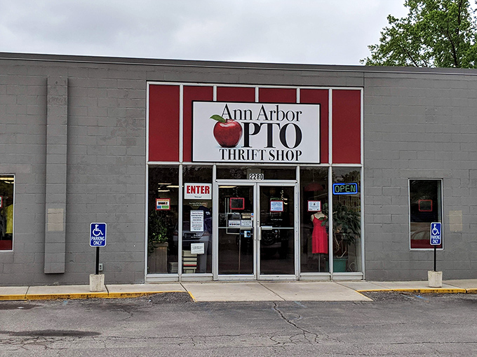 Don't let the simple exterior fool you – this PTO shop is where Ann Arbor's finest castoffs find new purpose.