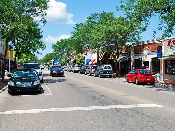 The American flags lining Tawas City's streets flutter with patriotic pride – much like your bank account will when you see the housing prices.