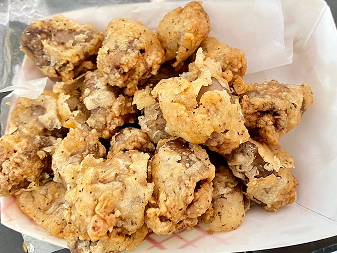 Chicken hearts—the unsung heroes of the menu that separate the culinary adventurers from the tourists. Crispy, rich, and surprisingly addictive.