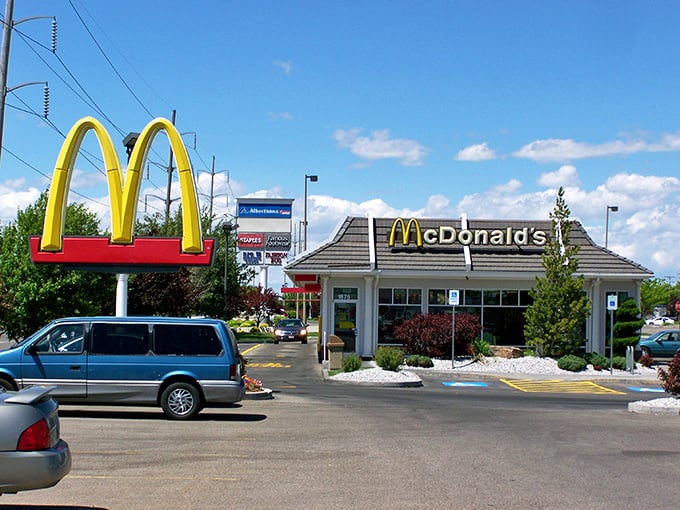 Ammon offers familiar comforts alongside local charm. Yes, that's a McDonald's – even retirees need a McFlurry sometimes!