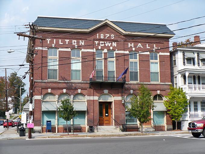 Tilton's historic Town Hall stands as a testament to small-town values and the affordable living that comes with them.