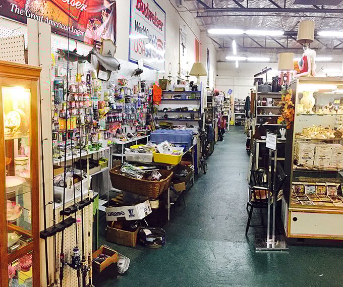 Every shelf at Yankee Flea tells a story—from fishing lures that got away to kitchen gadgets that fed generations.