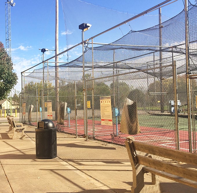 Swing for the fences between races – because nothing complements the smell of burning rubber like the crack of a bat.