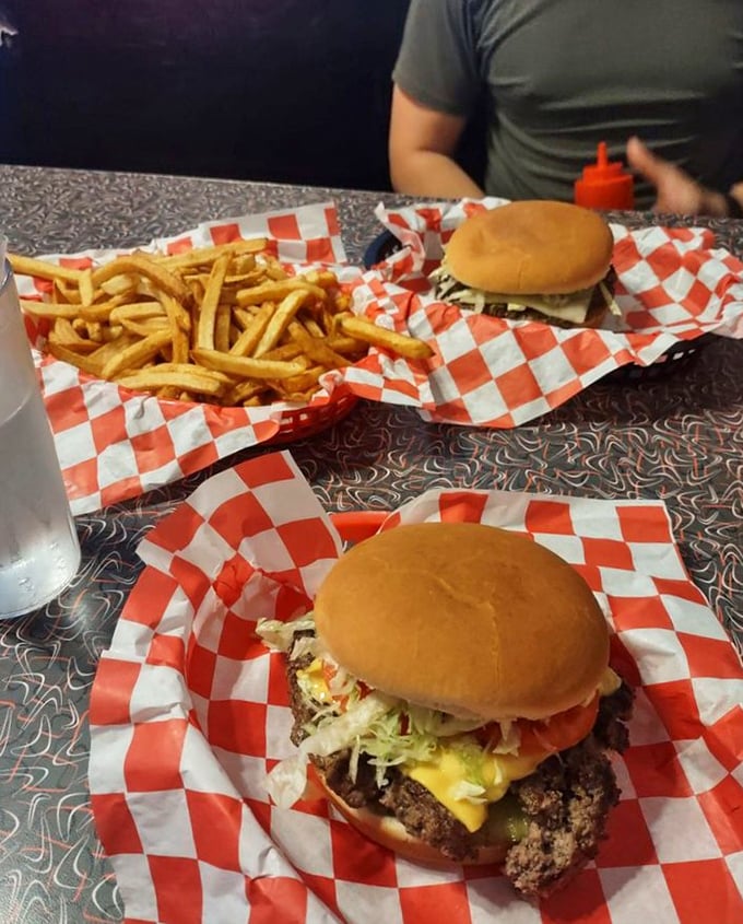 Two burgers, one decision: which to devour first? It's Sophie's Choice for the stomach, and there are no wrong answers here.