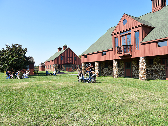 Red barns and green fields create the quintessential Eastern Shore gathering spot. Places like this remind us why "farm-to-table" began as a way of life, not a trend.