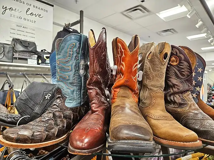 These boots weren't made just for walking—they're storytellers with leather tongues, each scuff a chapter in someone else's adventure before becoming yours. 