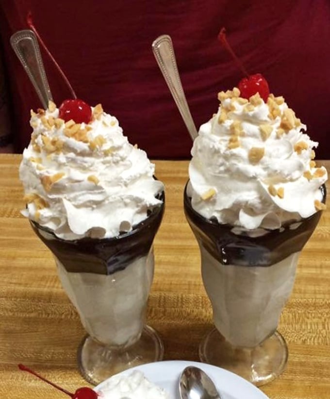 These aren't just milkshakes—they're edible nostalgia topped with whipped cream mountains and cherries that actually taste like cherries.