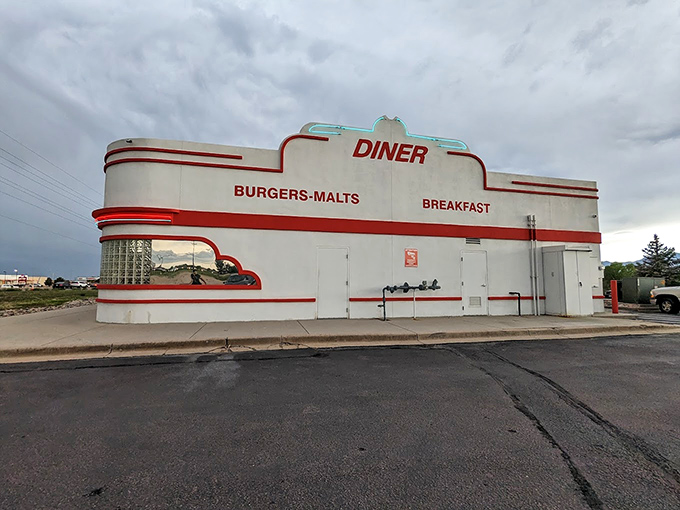 Gunther Toody's classic white-and-red exterior is breakfast architecture at its finest – form follows pancake function.