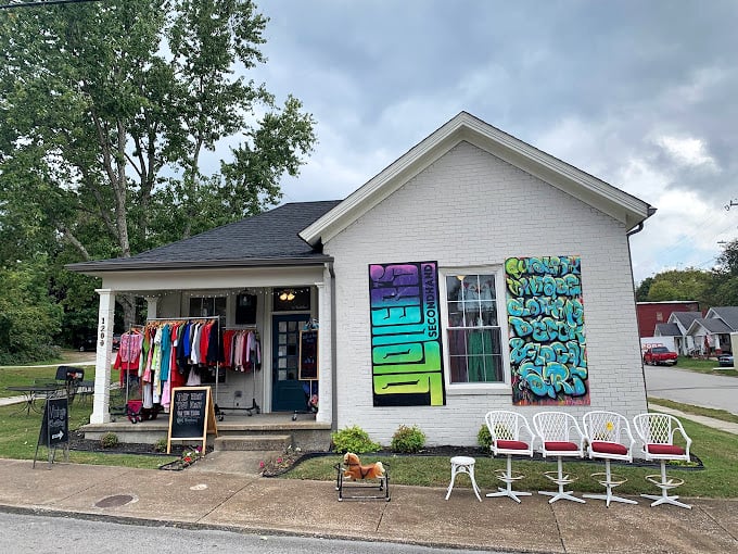 Vibrant, artistic, and utterly unique—Glover's colorful exterior perfectly matches the treasure trove of personality waiting inside.