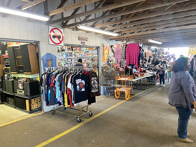 Treasure-hunter heaven! Walking these aisles feels like browsing through the world's most interesting closet—with bargains that'll make your wallet sing.