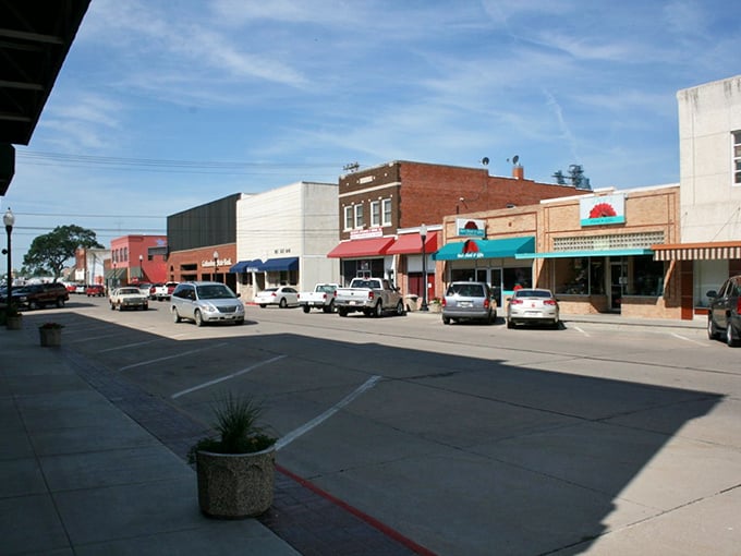 Gothenburg's main street features buildings that have seen horse-drawn carriages, Model Ts, and now electric vehicles roll past their doors.