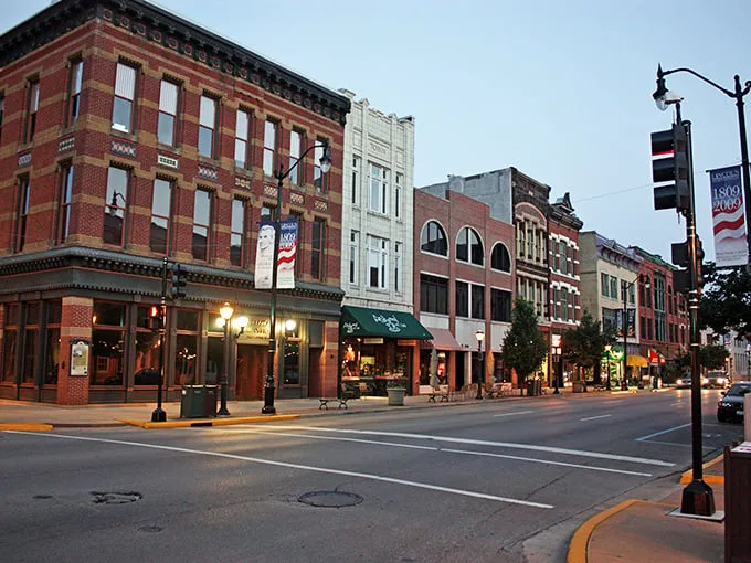Springfield's historic downtown marries architectural grandeur with friendly Midwest practicality – no retirement fortune required for admission.
