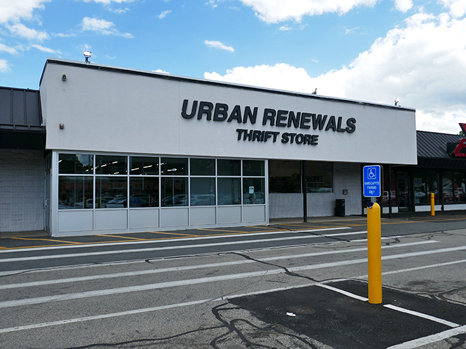 Simple exterior, extraordinary finds—this Urban Renewals promises treasure hunting without pretense.