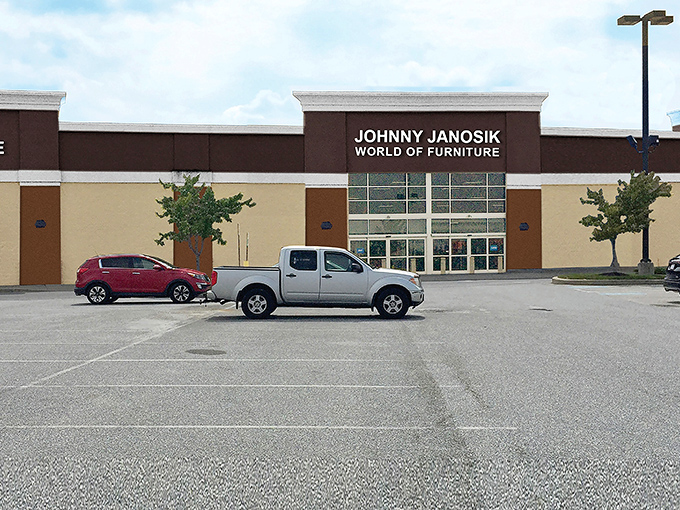 Welcome to furniture paradise! Johnny Janosik's showroom stretches so far you might need breadcrumbs to find your way back to the entrance.