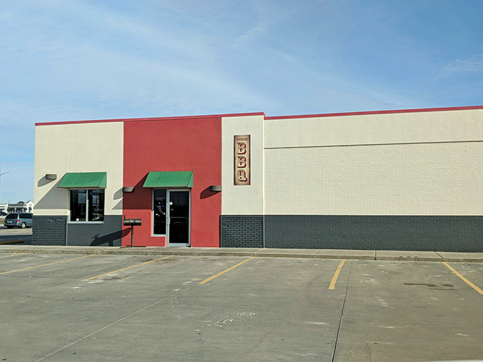 The unassuming exterior of Rick's Smokehouse doesn't need fancy frills – those smokers out front tell you everything you need to know about their priorities.
