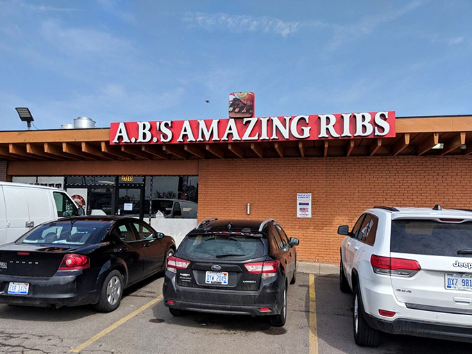 The unassuming exterior of A.B.'s Smokehouse proves once again that barbecue brilliance often hides in plain sight. No fancy frills needed when the meat speaks for itself.