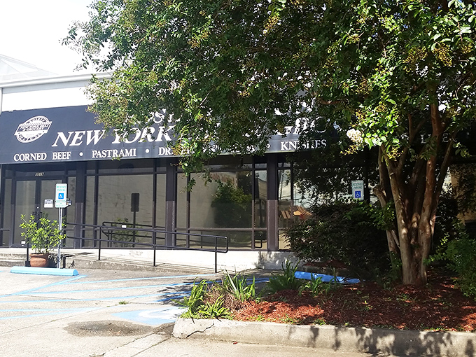 The black awning beckons like a New York mirage in suburban Metairie. This cultural crossroads promises authentic deli treasures with a Louisiana twist.