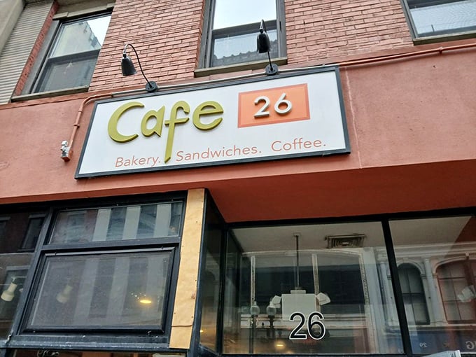 The unassuming storefront of Café 26 in downtown Boston proves once again that culinary treasures often hide behind modest facades.