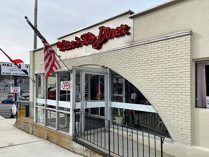 1. people drive from all over massachusetts to eat at this unassuming diner