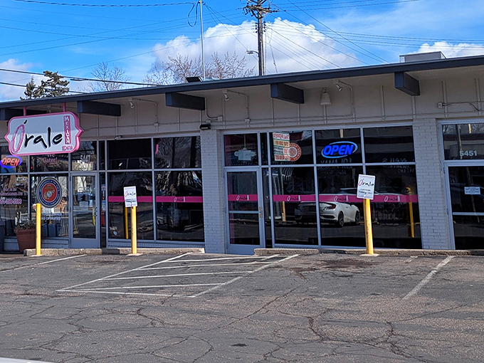 The pink sign beckons like a neon promise of flavor – Órale's modest exterior hides Minneapolis's most vibrant Mexican culinary adventure.