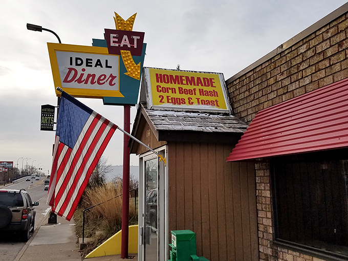 That vintage sign out front isn't just decoration – it's a promise of the real deal waiting inside.