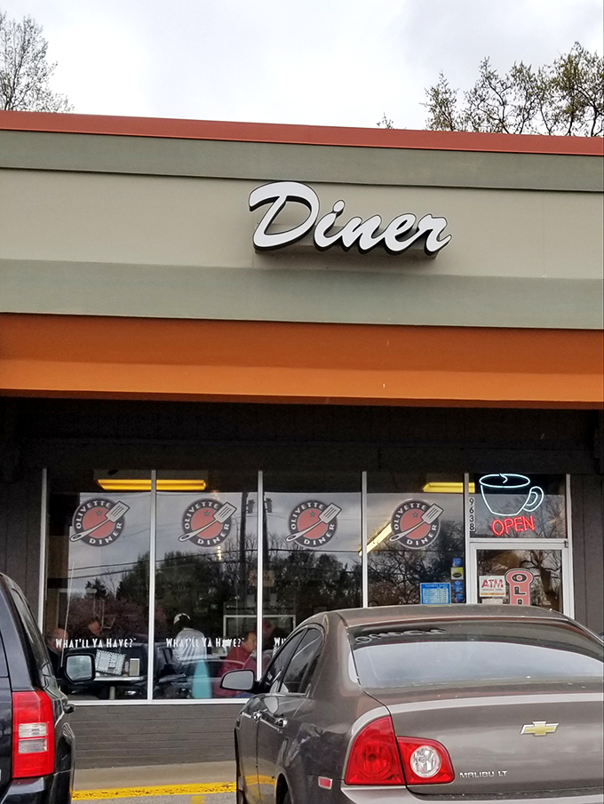 The modest exterior belies the breakfast paradise within. Like finding a treasure map in your attic, this unassuming storefront holds golden culinary rewards inside.