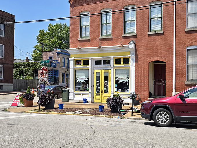 The bright yellow trim and iconic pig logo beckon hungry visitors to this unassuming corner of Soulard. BBQ paradise doesn't need fancy digs.