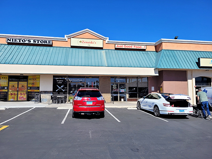Zenaida's distinctive green awning proudly announces "Just Good Food…!" A promise that turns out to be the understatement of the Las Vegas dining scene. 