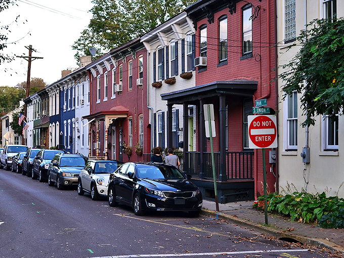 Brick-fronted buildings line Lambertville's historic streets, where every façade tells a story and window shopping becomes an adventure in time travel.