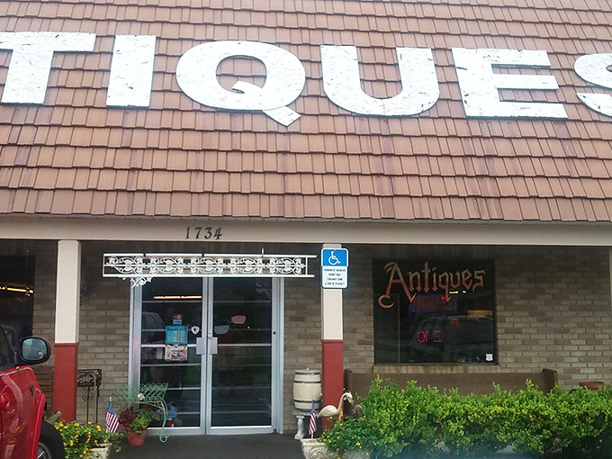 The unassuming exterior belies what's inside – like finding a treasure chest disguised as a shoebox. Florida's antique hunters know better than to judge this book by its cover.