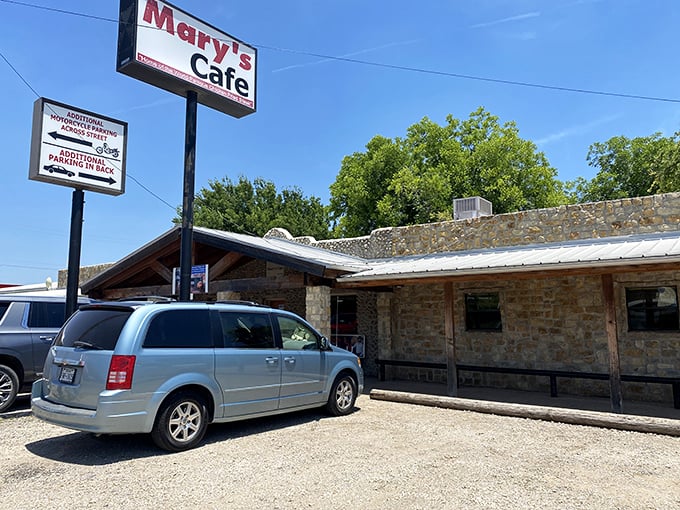 The limestone fortress of flavor stands proudly in Strawn, Texas, where culinary pilgrimages begin and diet plans go to die.