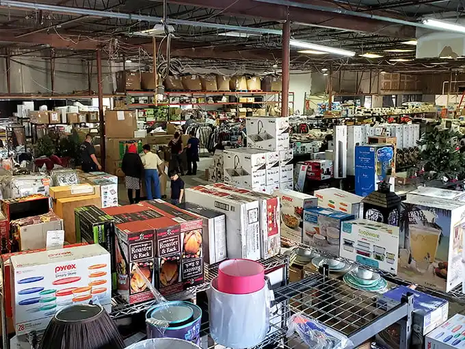 The warehouse wonderland stretches before you like an explorer's dream map – aisles of possibility waiting to be discovered.