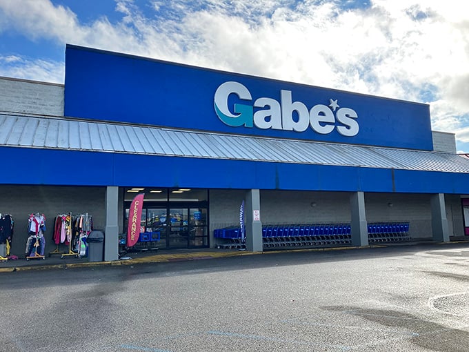 The blue-fronted retail paradise beckons shoppers with its siren song of savings. Like a bargain oasis in Morgantown's retail landscape.
