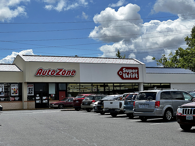 The unassuming exterior of SuperThrift belies the treasure trove within, like finding a portal to vintage wonderland in a strip mall.