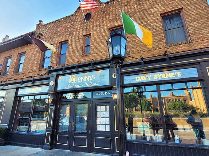 The brick facade of Kilkenny's stands like an Irish embassy on Tulsa soil, complete with Guinness murals that practically wink at passersby.