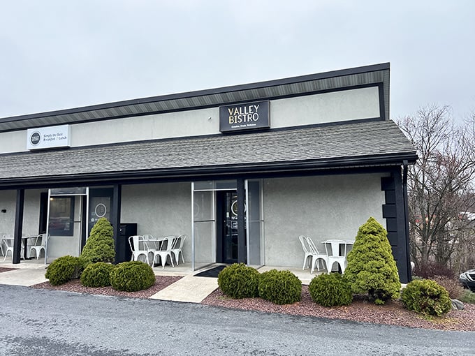 Valley Bistro's unassuming exterior hides culinary treasures within – like finding a Michelin-starred restaurant in your neighbor's garage.