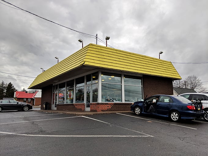 That iconic yellow roof isn't just a building—it's a beacon of hope for the donut-deprived souls of Montgomery County