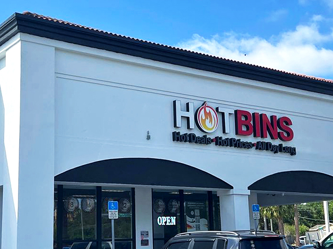 The unassuming exterior of Hotbins belies the treasure-hunting paradise within. Like a retail speakeasy, only the initiated know what awaits behind those doors.