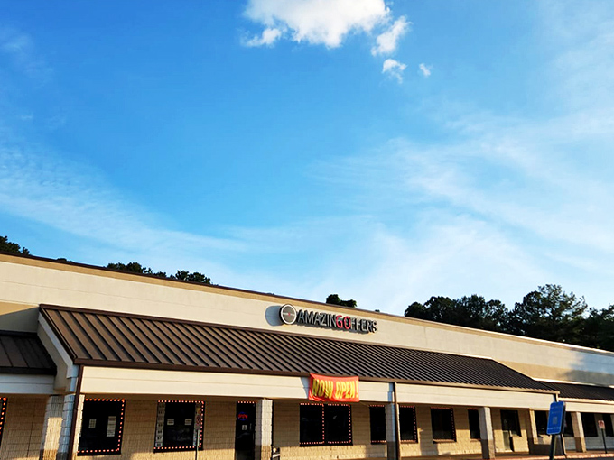 The unassuming exterior hides a treasure hunter's paradise. Like finding a secret map to El Dorado in your morning cereal box!