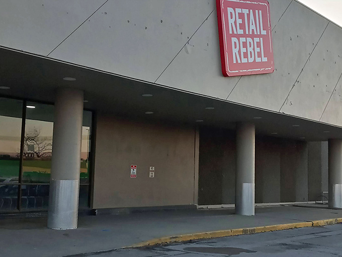 The unassuming exterior of Retail Rebel belies the treasure trove within. Like a retail speakeasy, only the initiated know what bargain wonders await inside.