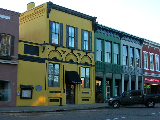 Abbeville's colorful storefronts aren't just Instagram-worthy – they're living history books with better curb appeal than most modern developments.