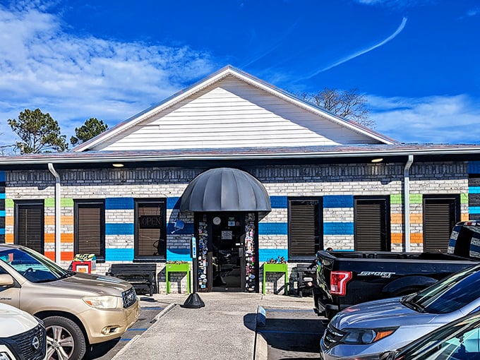 The rainbow-colored exterior isn't just Charleston charm—it's a breakfast siren call that says, "Yes, we're worth waking up for."