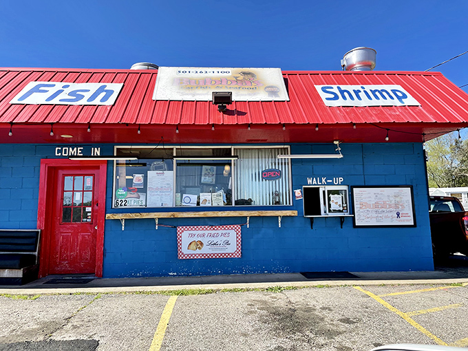 The bright red roof and bold "Fish" and "Shrimp" signs aren't subtle, but neither is the flavor waiting inside this Hot Springs treasure.