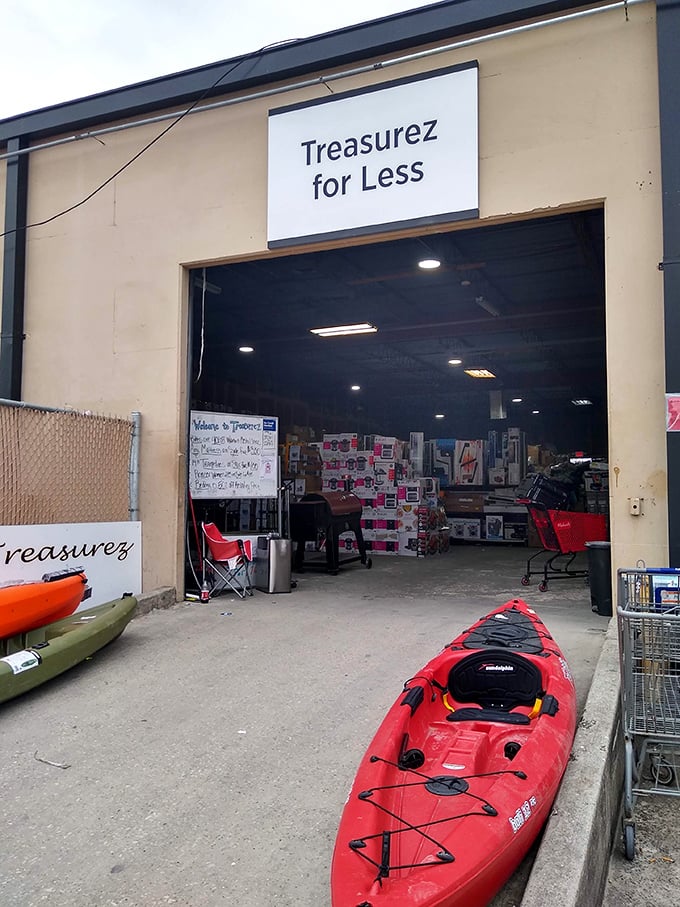 The warehouse wonderland stretches before you like an explorer's dream map – aisles of possibility waiting to be discovered.