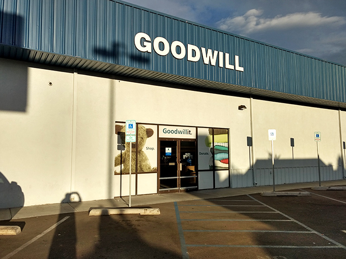 The unassuming blue exterior hides a treasure trove within, like finding a secret cave in an Indiana Jones movie. 