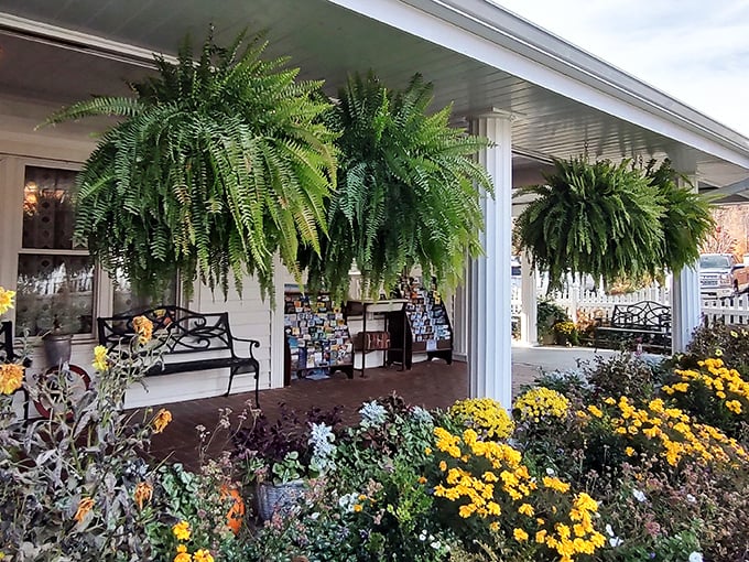 The unassuming white exterior of Dan'l Boone Inn belies the culinary treasures within—like finding a Broadway show in a barn.