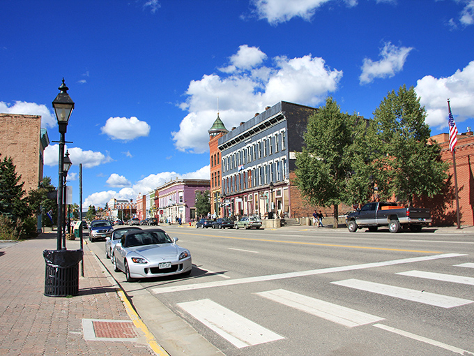 The Leadville, Colorado & Southern Railroad cuts through a golden aspen grove, nature's way of saying "autumn in the Rockies" is worth the climb to 10,000+ feet.